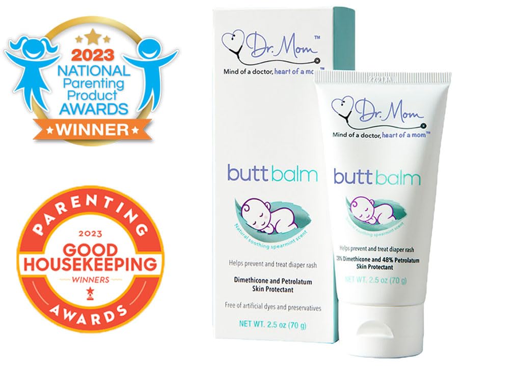 Dr. Mom Butt Balm Ultra-Premium Diaper Rash Ointment. Don't Let Diaper Rash Come Between You and Your Baby.
