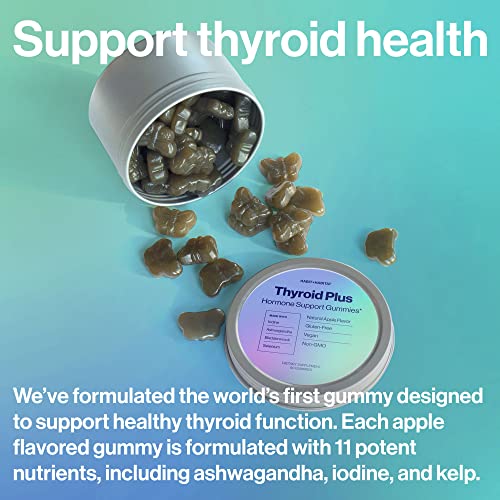 Habit Habitat Thyroid Plus Gummies - Thyroid Support with Ashwaganda, Iodine, Bladderwrack, Kelp, and Schisandra