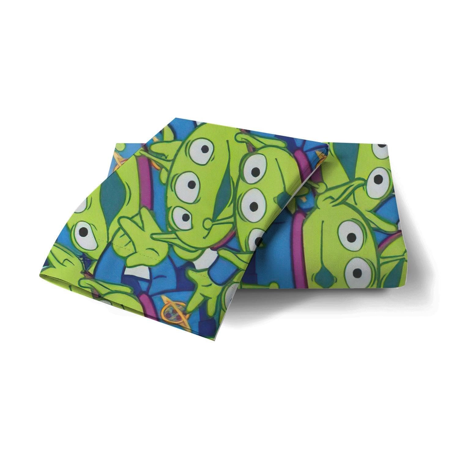 EVURU Toy Buzz Woody Cartoon Duvet Cover Set, 100% Microfiber Bedding Set, Skin-Friendly 3 Piece Comforter Cover Set for a Comfortable Sleep (03,Queen 90x90inch)