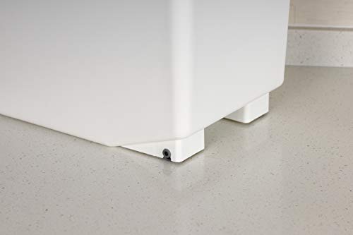 Flour Storage Container 25 lb with Wheels Seal Locking Lid PP Pack-6