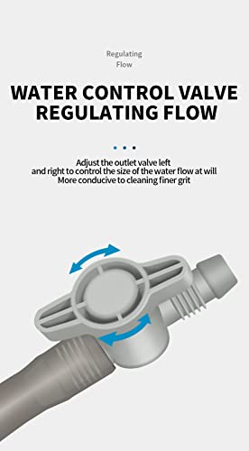 HappyPIG Hose Fish Tank Water Change, Aquarium Water Changer,Aquarium Vacuum with Valve Switch Siphon Sand Cleaner for Aquarium Water Change（5.58ft）
