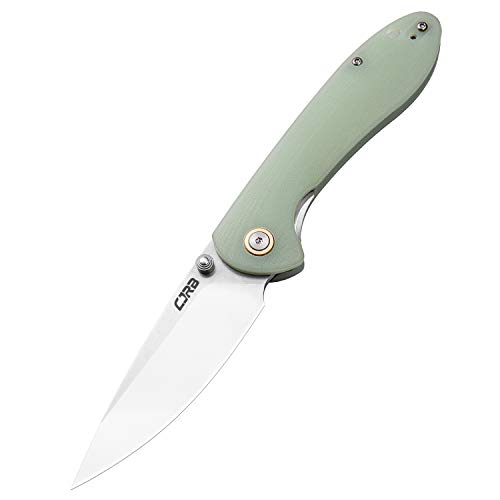 CJRB Small Feldspar Green Bundled with Ria Blue Great EDC Knife Companion