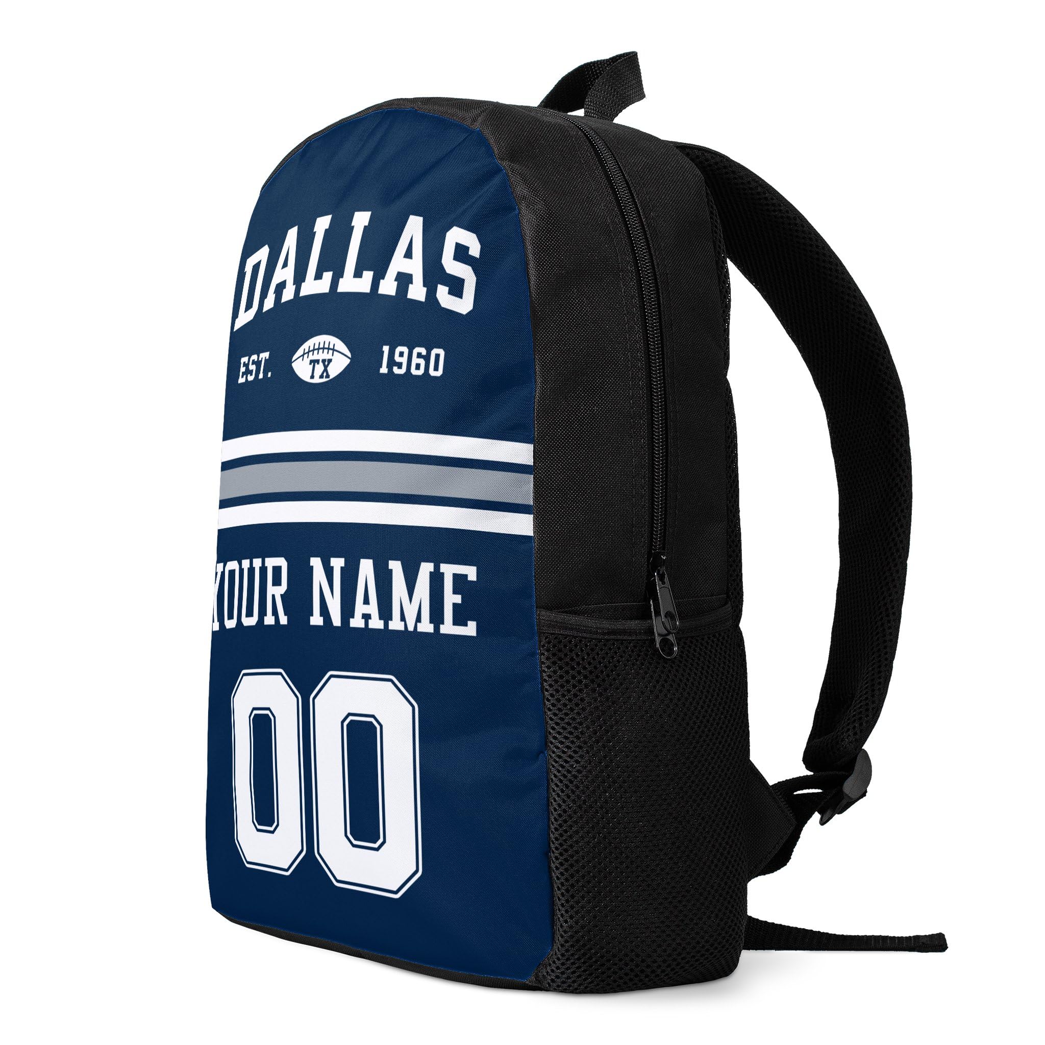 Dallas Custom Backpack with Name and Number Backpack for Men Women Gifts