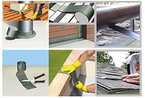 EWT Anti-Crack 65FT x 3IN Asphalt Tarmac Joint Crack Sealer Fabric Self-Adhesive Patch Bitumen Premium Tape, Parking Lot, Roof, All Weather (618)