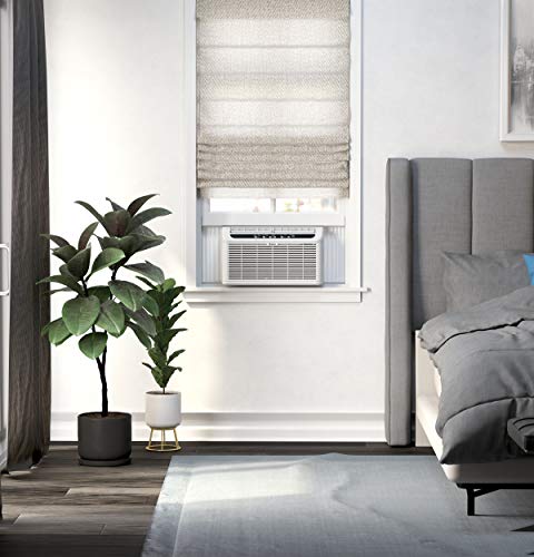 Haier 6,200 BTU Ultra Quiet Window Air Conditioner for Small Rooms and Bedrooms, Control Using Remote, 6K Window AC Unit, Easy Install with Included Kit, White, Energy Star