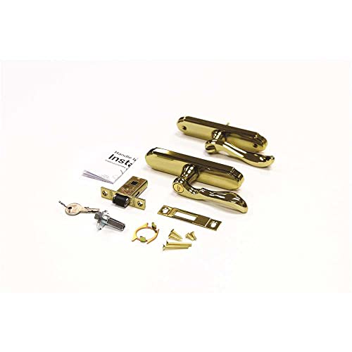 Larson Certified Storm Door M2 Mortise Handle Set (Brass)