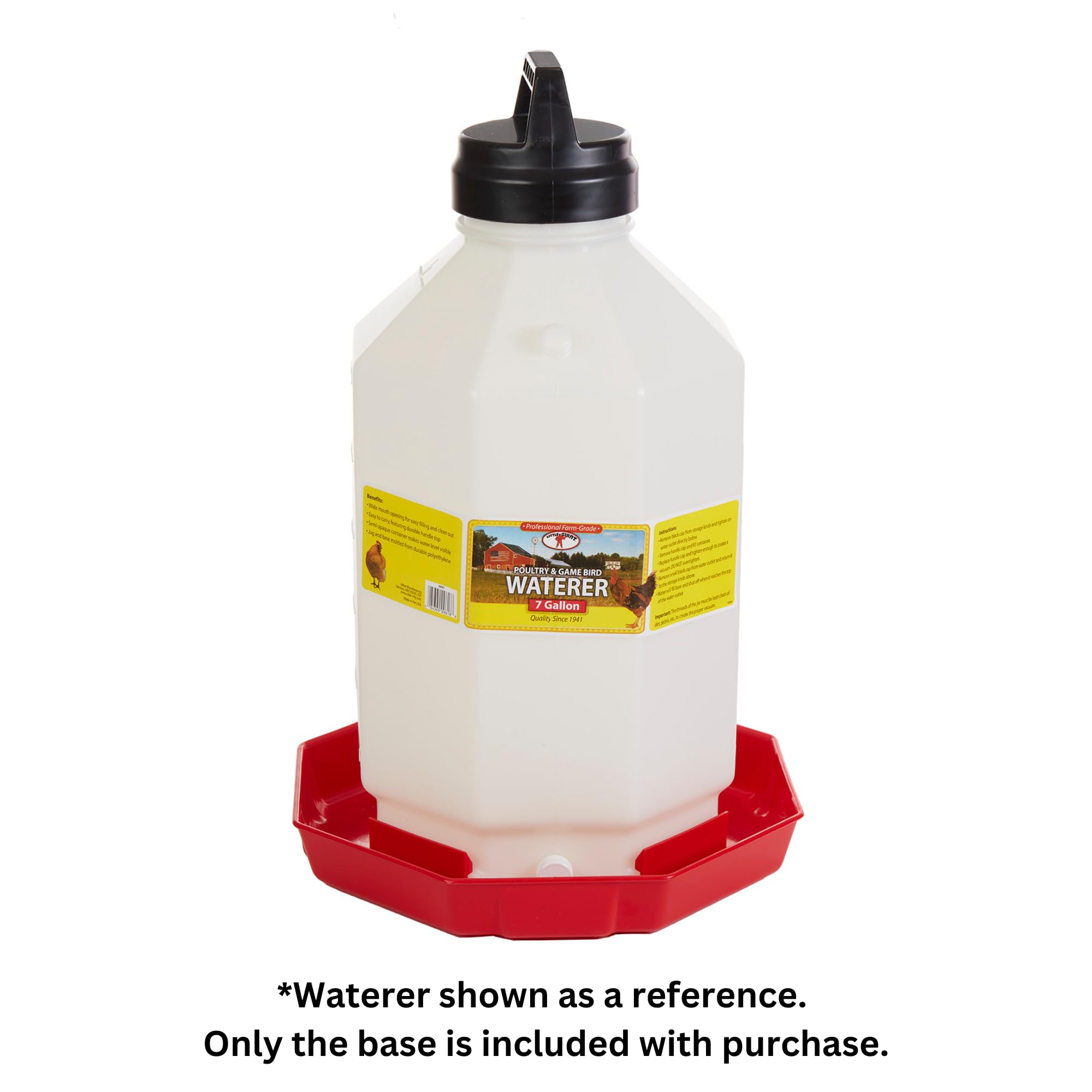 Miller Little Giant PPF302 Poultry Waterer Fount - Base ONLY for PPF3 PPF5 and 7