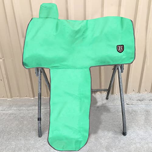 Harrison Howard 1680 Denier Sturdy Waterproof Western Saddle Cover with Stylish Prints That Stand Out Keep Your Saddle in Pristine Condition Perfect for Showing or Riding Events-Mint