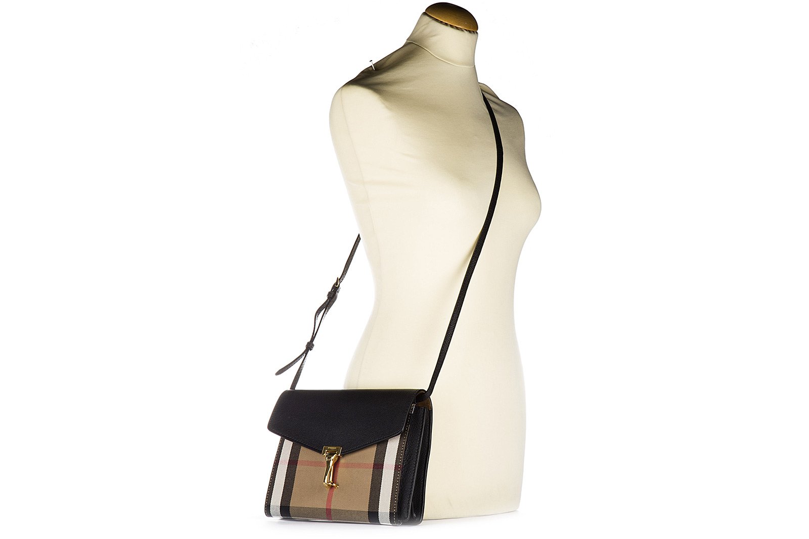 BURBERRY House Check Crossbody Bag 3980825, Black