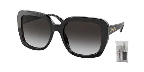 Manhasset MK2140 30058G 55MM Black/Grey Gradient Square Sunglasses for Women + BUNDLE With Designer iWear Eyewear Kit