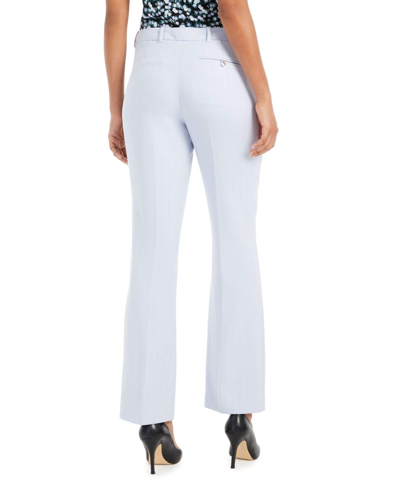 Calvin Klein Womens Petites Chevron Wear to Work Dress Pants Blue 14P