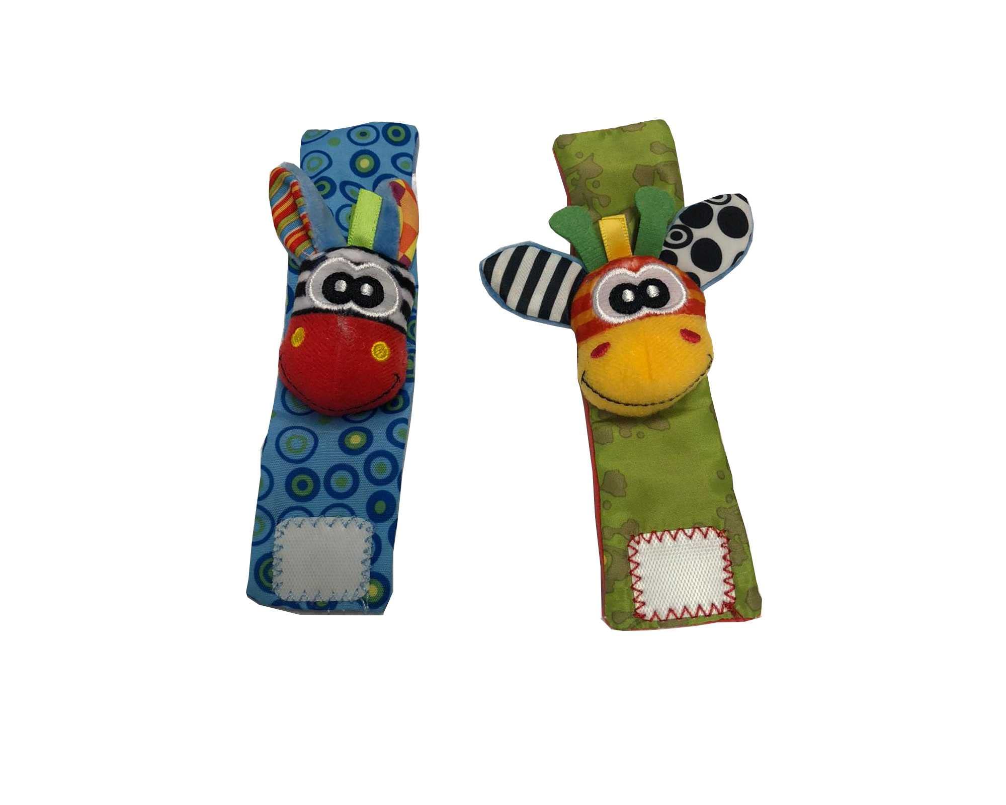 The Season Toys 4pcs Infant Baby Wrist Rattles and Foot Socks Developmental Toys