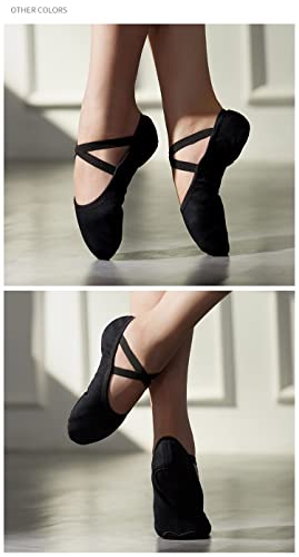 Dance Elite - Pack of 1 Dance Shoes. Shoes for Ballet and Dance (Black, us_Footwear_Size_System, Adult, Women, Numeric, Medium, Numeric_6)