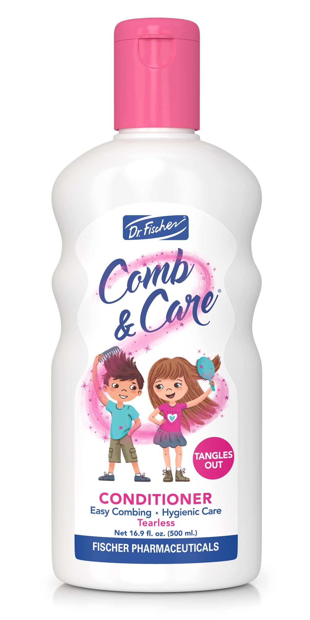 Dr. Fischer Kids Curly Hair Care Set - Tearless Shampoo, Conditioner & Rinse-Free Hair Cream