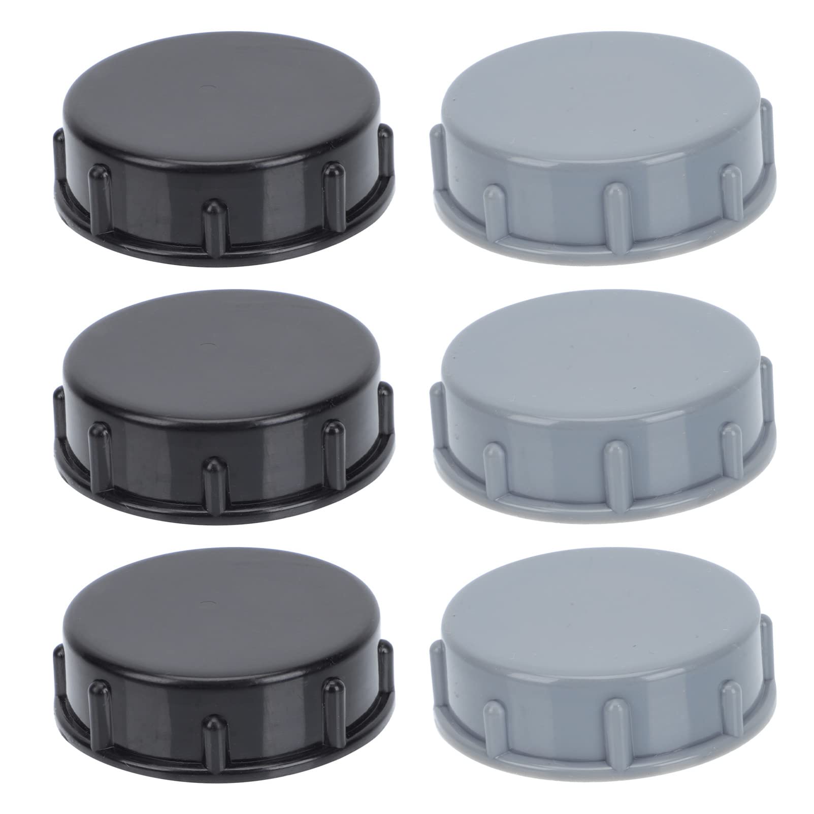 DEPILA Drain 6pcs Plastic Pipe Caps Hose Cap Pipe Fitting Cap Sewer Pipe Cap Tubing End Cap PVC Pipe Cap for Kitchen Drain Pipe 45MM Plug