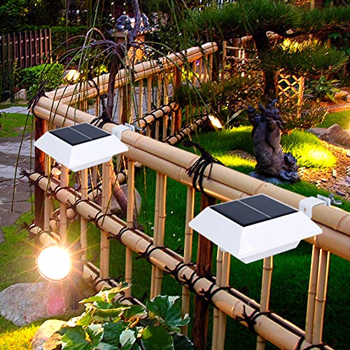 Solar Fence Light, Garden Security Gutter Lamp Solar Powered for Fence Roof Gutter Garden Yard Wall Lamp for Aisle for Home