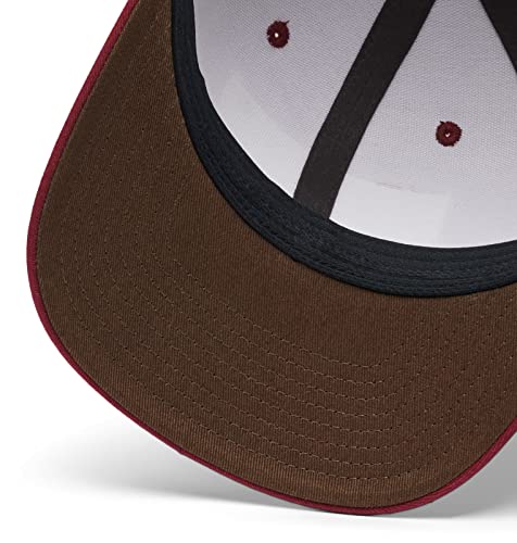 Columbia Unisex PHG Leather Game Flag Snap Back - High, Red Jasper/Cordovan, One Size