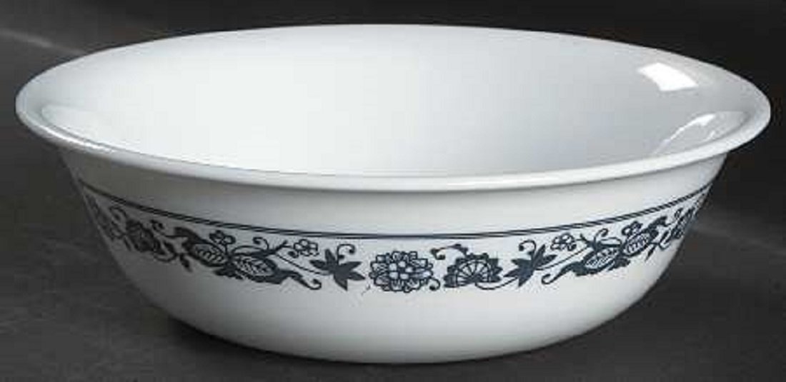 Corning Corelle Blue Onion (Old Town Blue) 6 1/4" Coupe Cereal Bowls - Four (4) Bowl