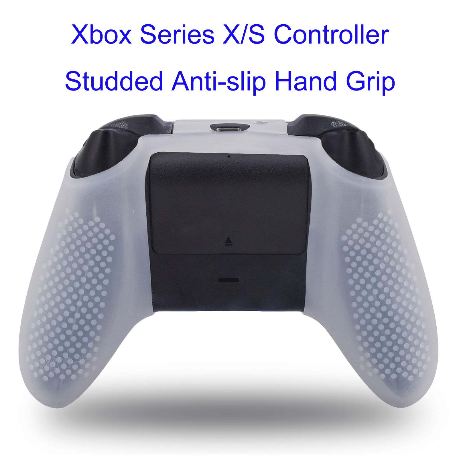 X Series X Controller Skin,Hikfly Controller Cover Compatible with Xbox Series X/S Controller Grips Case Non-Slip Studded Silicone Controller Cover with 4pcs Thumb Grips Caps(Red)