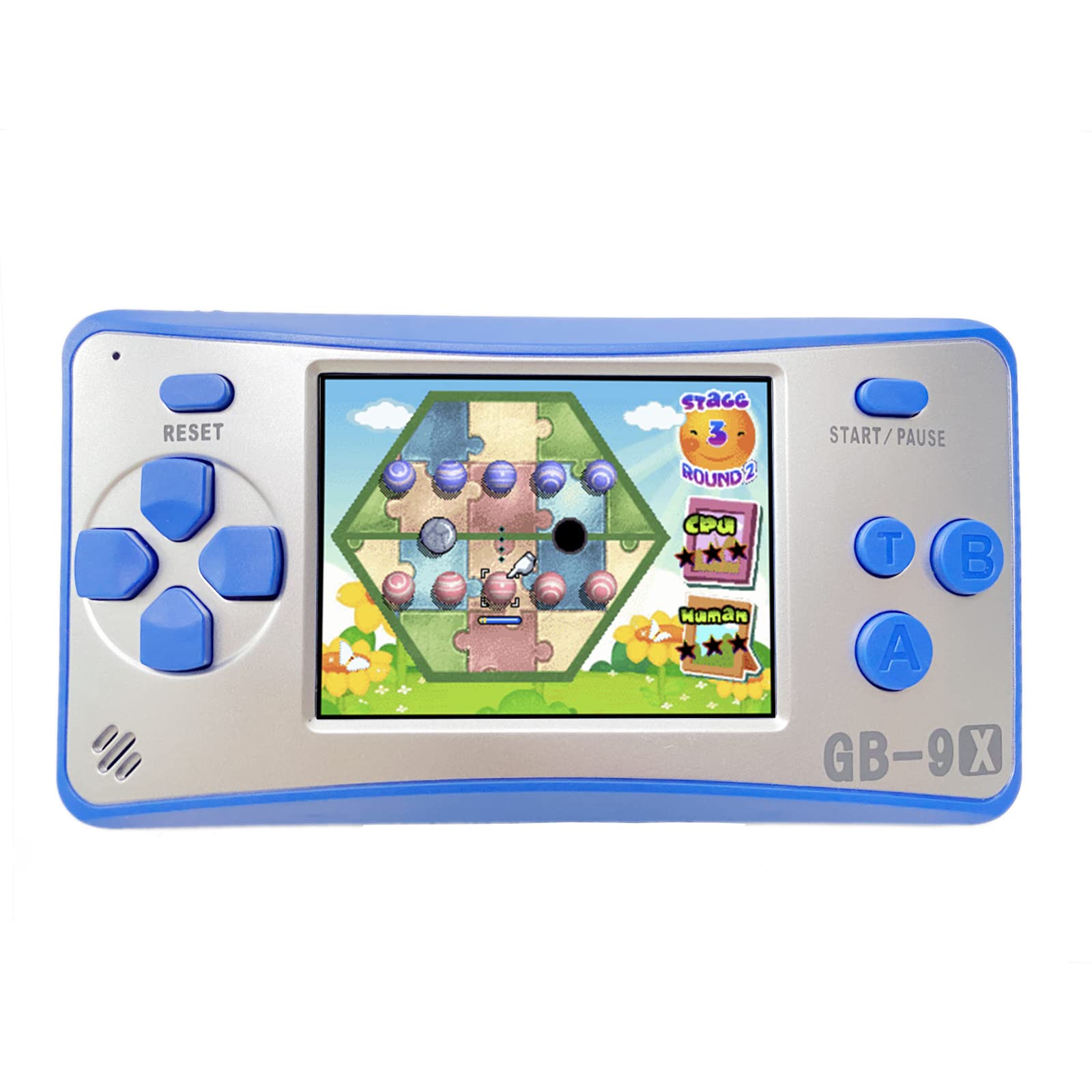 X-JOYKIDS Portable Handheld Games for Kids 2.5" LCD Screen Game Console TV Output Arcade Gaming Player System Built in 168 Classic Retro Video Games Birthday for Your Boys Girls-(Blue)