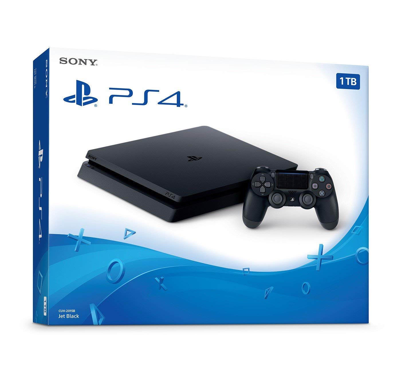 Playstation 4 Slim 2TB SSD Console with Dualshock 4 Wireless Controller Bundle Enhanced with Fast Solid State Drive (Renewed)