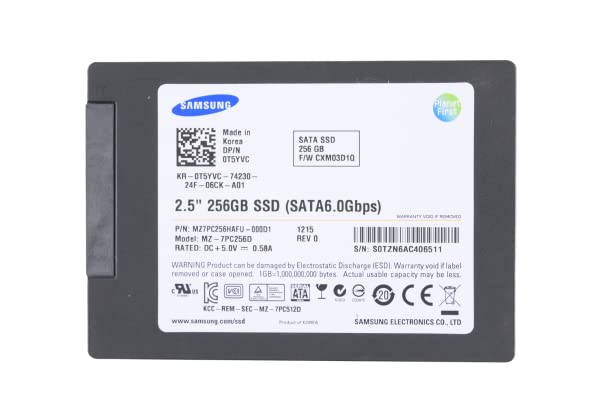 Ebid-Dealz Replacement for Laptop 256GB SATA 6.0 Gbps SSD 2.5" Solid State Drive Samsung MZ-7PC256D MZ7PC256HAFU Internal Drive