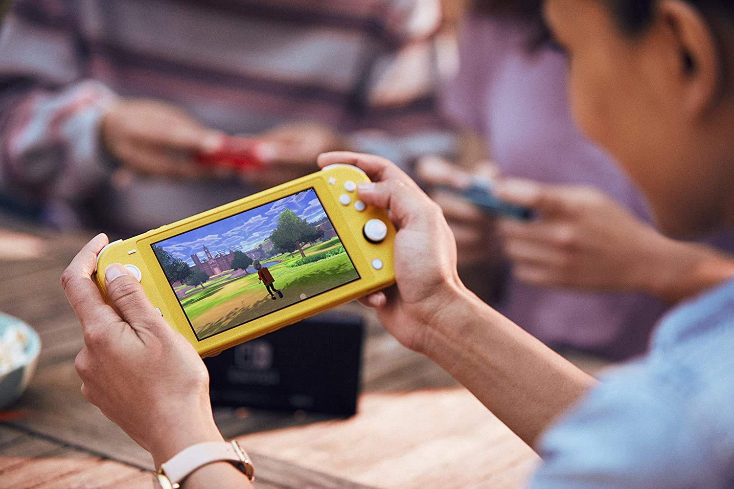 Nintendo 2020 Switch Lite Console Family Christmas Holiday Bundle - Yellow, 5.5" Touchscreen Display, Built-in Plus Control Pad, Speakers, WiFi, Bluetooth 4.1, NexiGo 128GB MicroSD Card Bundle
