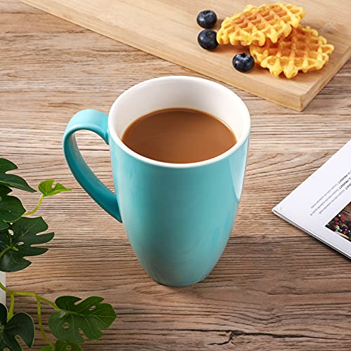 Cibeat Porcelain Tea Mug with Infuser and Lid,Teaware with Filter, Loose Leaf Tea Cup Steeper Maker, 16 OZ for Tea/Coffee/Milk/Women/Office/Home/Gift