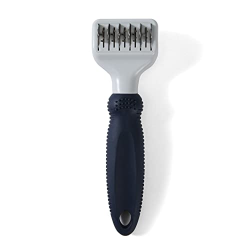 FurReal Mat Breaker Dog Grooming Tool Pet Brush | Mat Removal Dog Brush Helps Remove Mats and Tangles for Dogs With Medium and Long Coats | For Right and Left Hand Users, Blue, (FF10524)