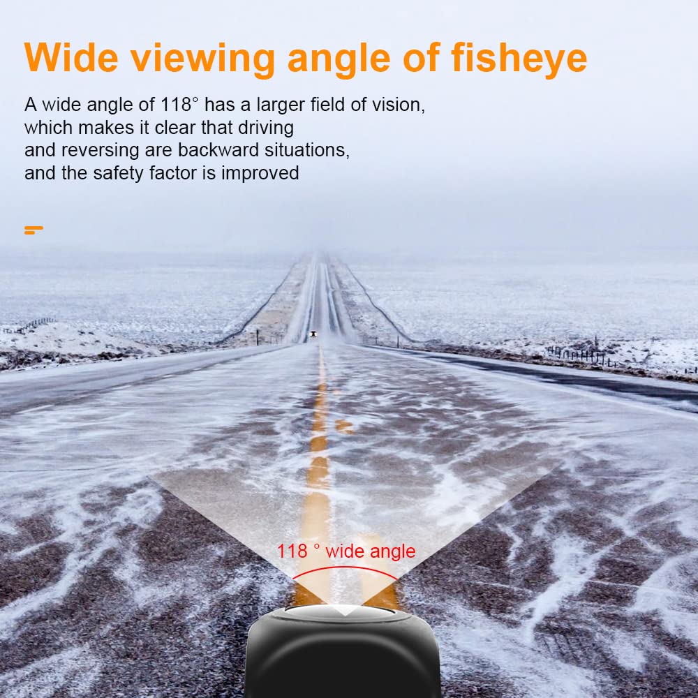 Camecho Backup Camera,AHD 720P Metal 170°Wide Angle Rearview Reversing Camera,Night Vision Backup Reversing Parking Cameras IP67 Waterproof Reverse Rear View Camera for Car Vehicle SUV RV