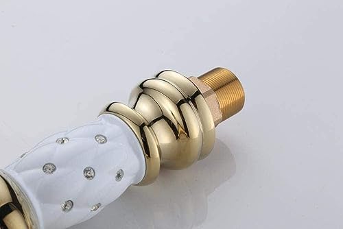 Faucet Household Sink Faucet Kitchen Faucet Bathroom Faucet All White Diamond Shaped Copper Hot and Cold Bathroom Under Bathroom Counter Diamond Basin Faucet