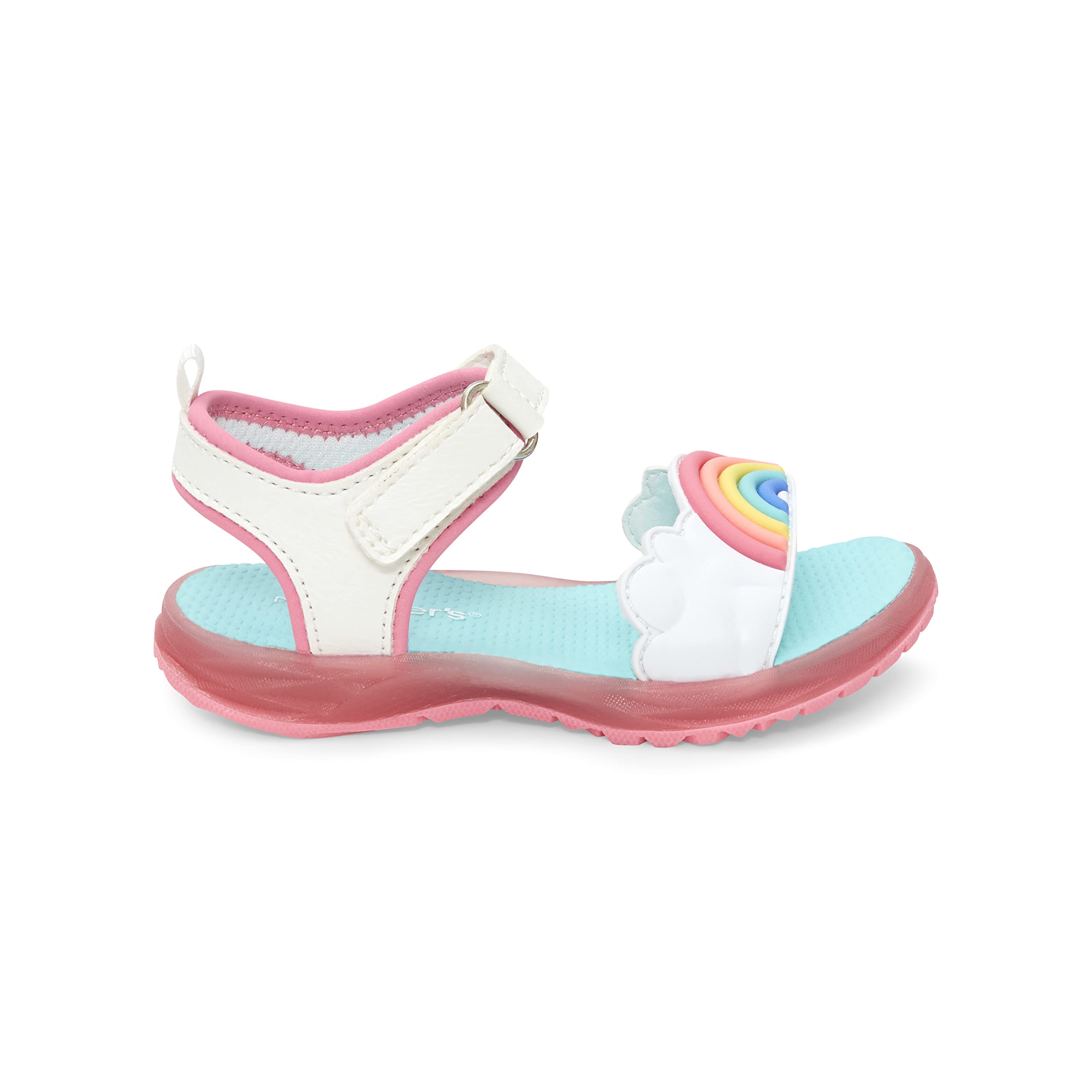 carter's Girls Dreamy Sandal, White, 5 Toddler