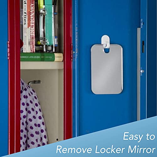 The Shave Well Company Anti-Fog Shaving Mirror for Office, Gym, or School Locker | Fogless Bathroom Shower Mirror with Handheld Option | Hanging Shower Mirror Includes Removable Adhesive Hook
