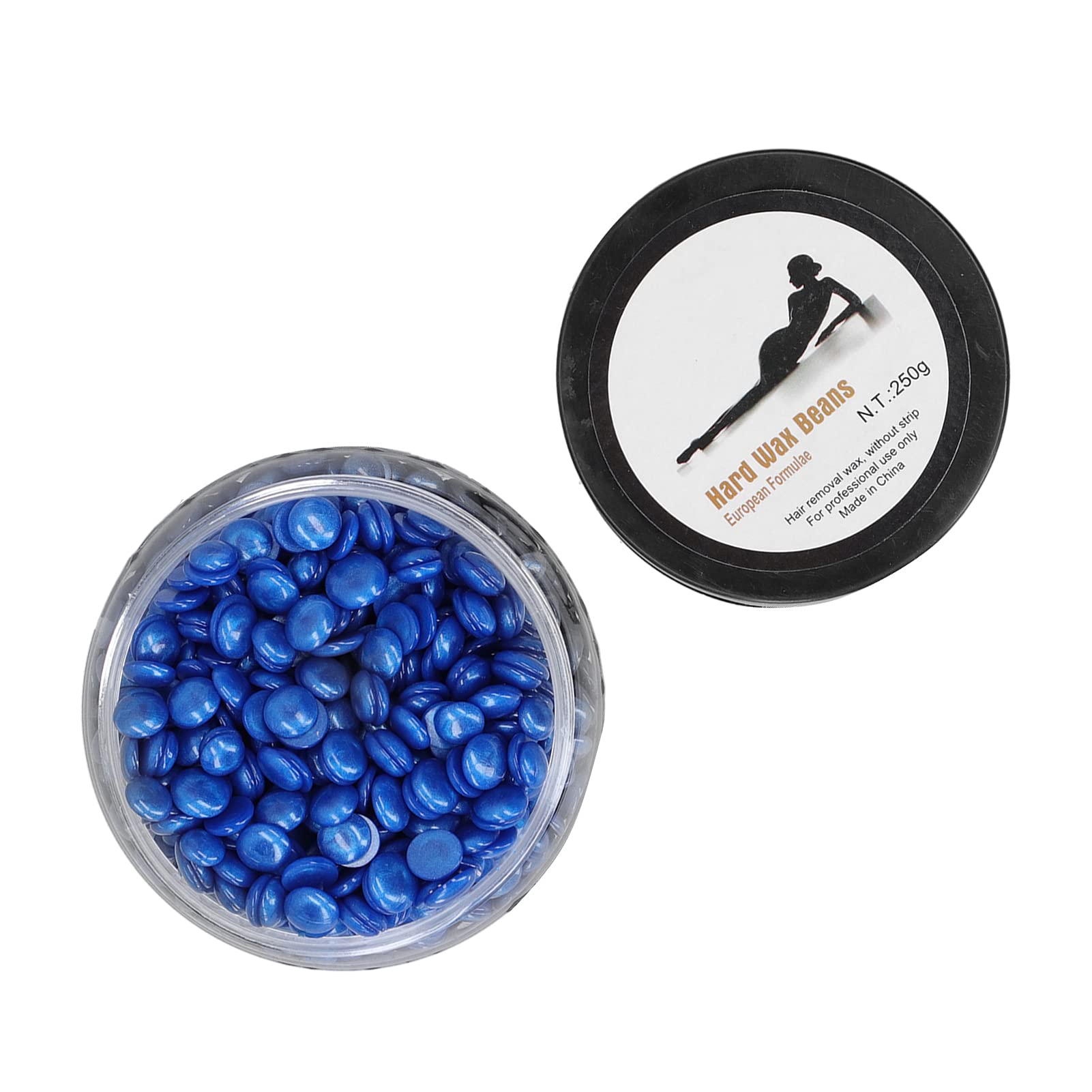 Hard Wax Bean, Depilatory Wax Bead 8.8oz Pearly Lustre Compact Professional Portable for Home for Face Underarm for Legs Bikini Area(Pearly Chamomile)
