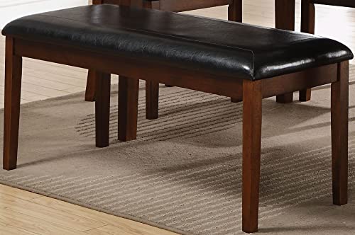 Liveasy Furniture Dining Room Table Set for 6, Kitchen Table with Bench and Chairs Set (Set of 6) Dinette Table with Chairs and Bench (Dixon)