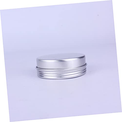 Ciieeo Container with Lid 24pcs Containers with Lids Cream Jars with Lids Empty Tin Cans Tin Cans with Lids Balm Tin Container Screw Tin Cans Empty Cream Jar Metal Tin Container Balsam