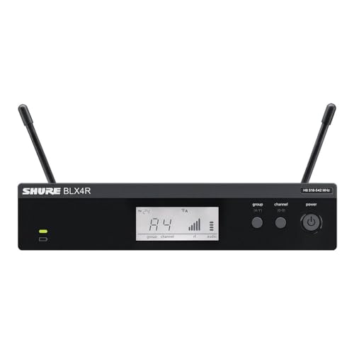 Shure BLX4R Single Channel Rack Mount Receiver - for use with BLX Wireless Systems, Transmitter Sold Separately | J11 Band (BLX4R=-J11)