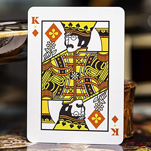 theory11 The Beatles Premium Playing Cards - Orange Deck Officially Licensed Collector's Cards
