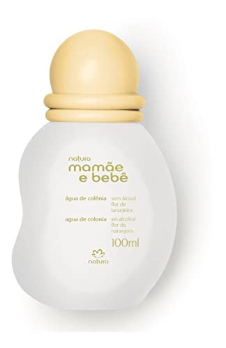 Linha Mamae Bebe Natura - Agua de Colonia Sem Alcool Flor de Laranjeira 100 Ml - (Natura Mom and Baby Collection - Alcohol-Free Orange Blossom Eau de Cologne 3.4 Fl Oz)