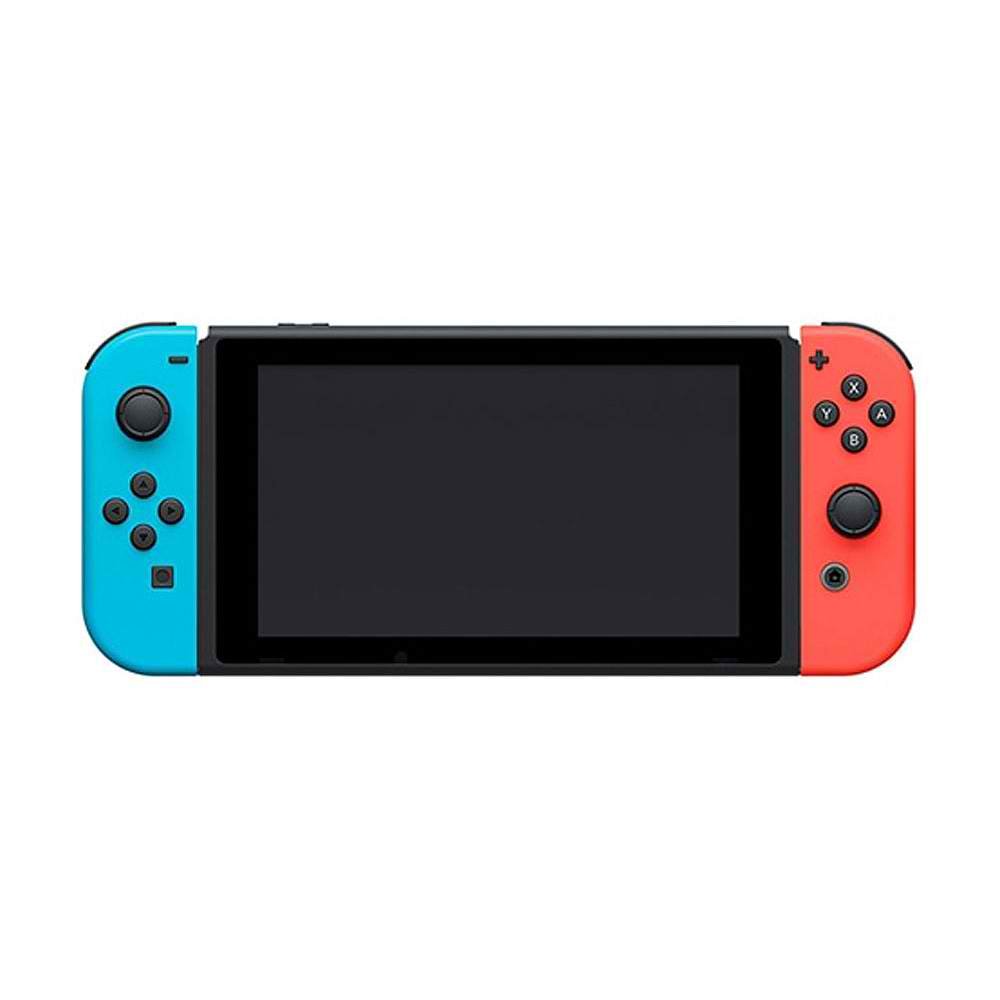 Nintendo Switch Bundle (6 items): 32GB Console Neon Red Blue Joy-con, Game Disc Super Mario Odyssey, Extra Pair of Joy-con Red and Blue,128GB Micro SD Card, Type C Cable, HDMI Cable