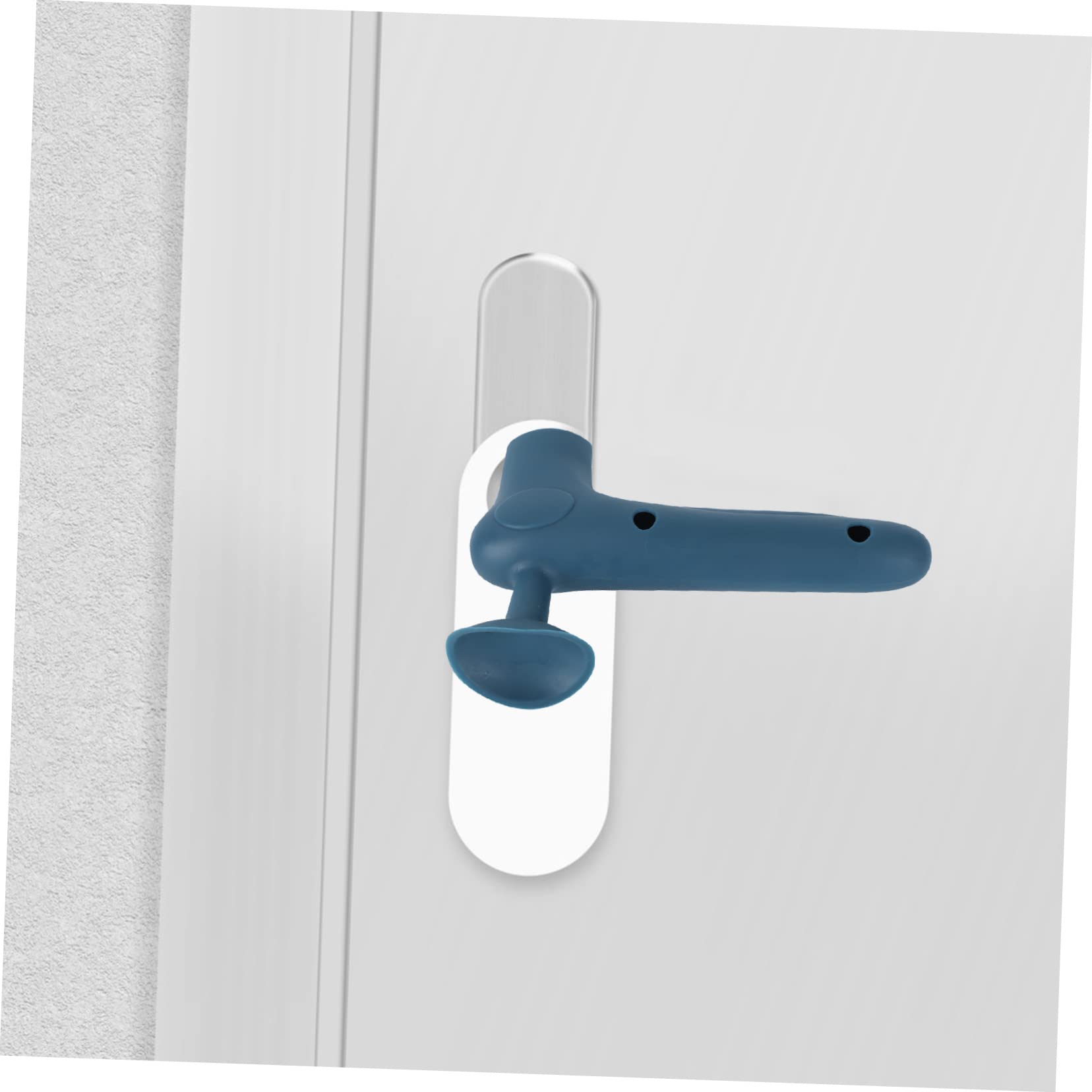 Door Handle Wall Protector 2pcs Protectors Silicone Covers Door- Green Shape Doorknobs Sleeve Noise Knob Cover Bumper Cabinets with Reusable Silencer Anti- Protector Handle Door