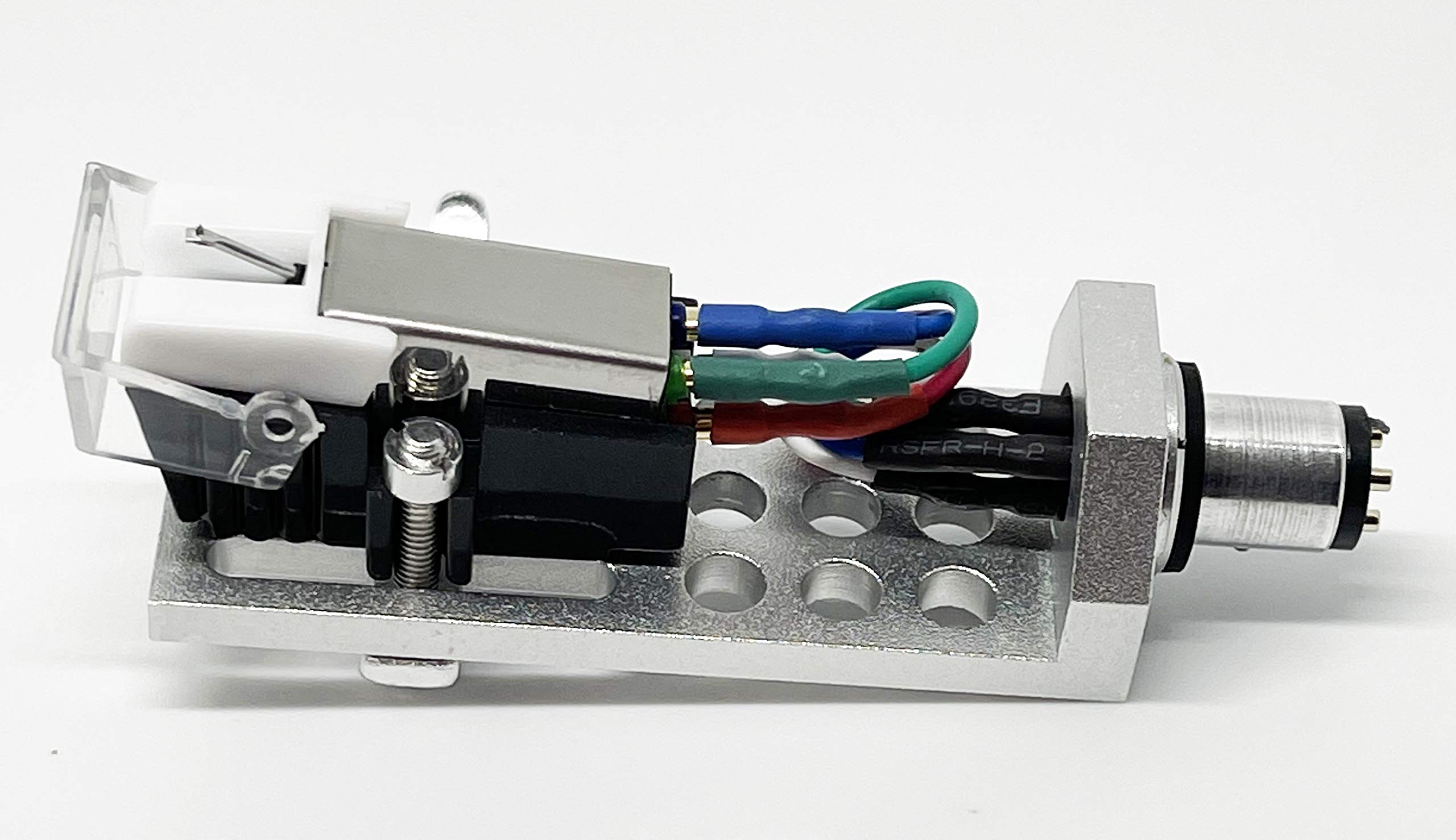 Cartridge and Stylus, Conical needle and Silver Headshell with mounting bolts for Technics SL-1200, SL-1210, SL-1600, SL-1610, SL-1700, SL-235, SL-23A, SL-B2