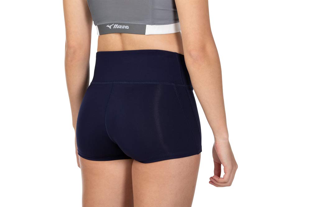 Mizuno Women's Apex 2.5" Inseam Volleyball Short, Navy, Medium