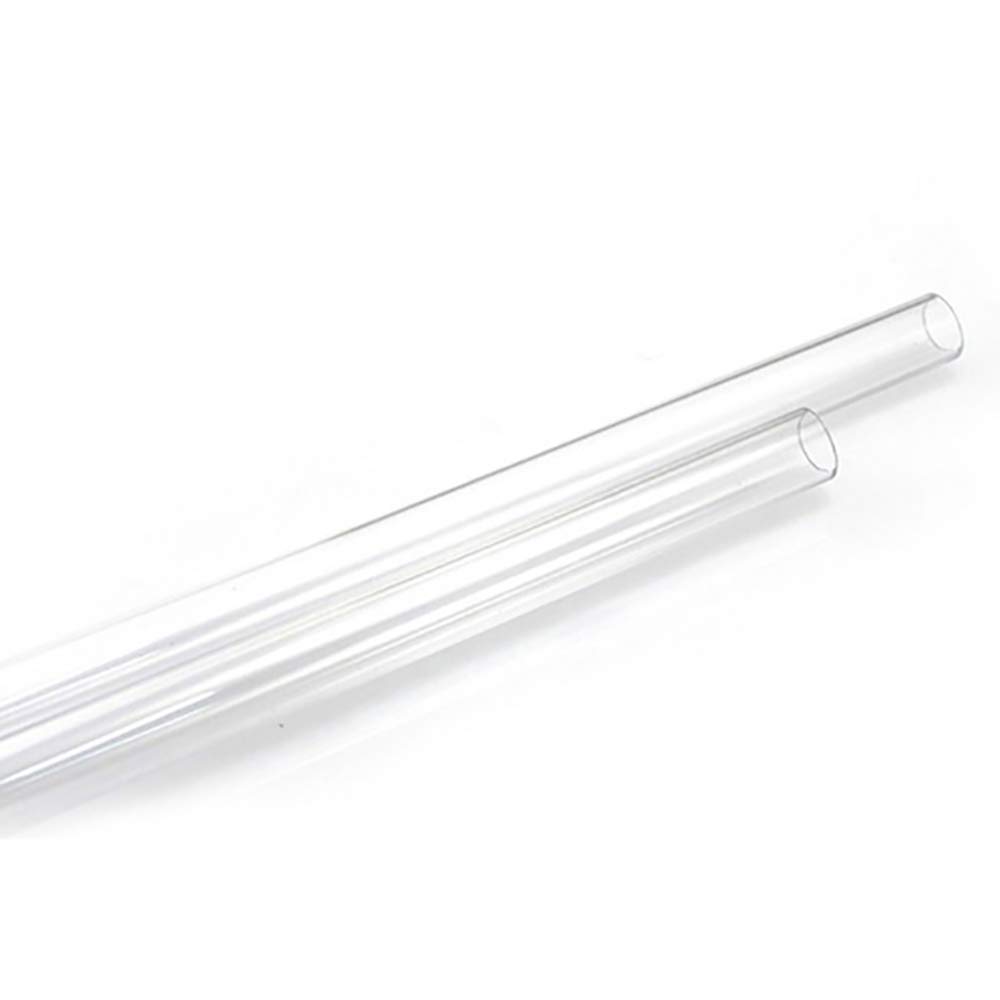 Bykski DIY Acrylic Transparent OD 12MM/14MM/16MM 500mm Lengths PETG Acrylic Water Cooling Hard Tubing ,4-Pack (14MM OD Transparent Acrylic)