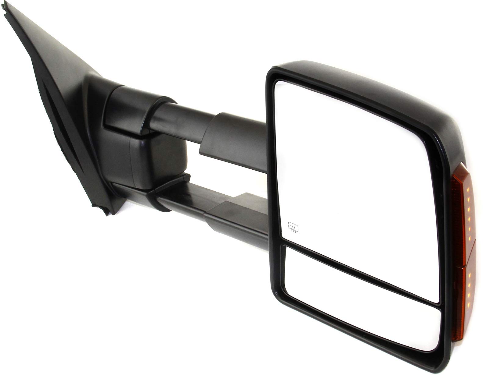 Kool Vue Driver & Passenger Side Power Heated Towing Mirrors for Toyota Tundra 2007-2021 With Signal Light Textured Standard Cab