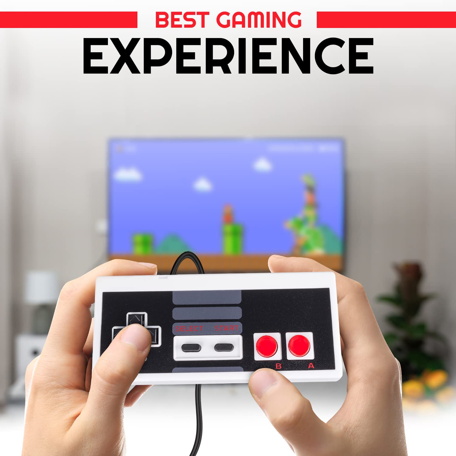 NES controller extension cable 6 Feet โ (1.8m) Cord compatible for Nintendo NES controllers and NES Console by EVORETRO