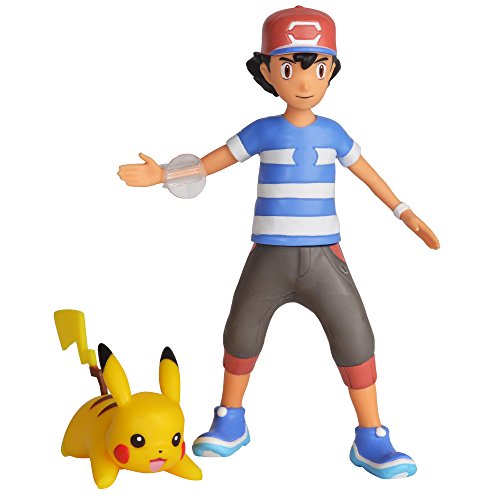 PoKéMoN Action Figure, 4.5"" Battle Action Ash & Pikachu