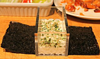Clear Acrylic Musubi Rice Press Maker with Rectangular Handle Food Safe