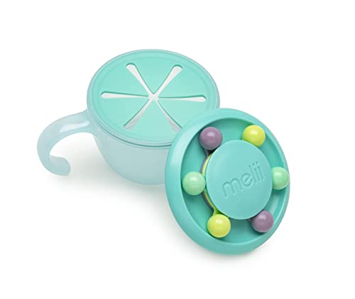 melii Abacus Snack Container with lid for Kids Toddlers and Baby (Blue)