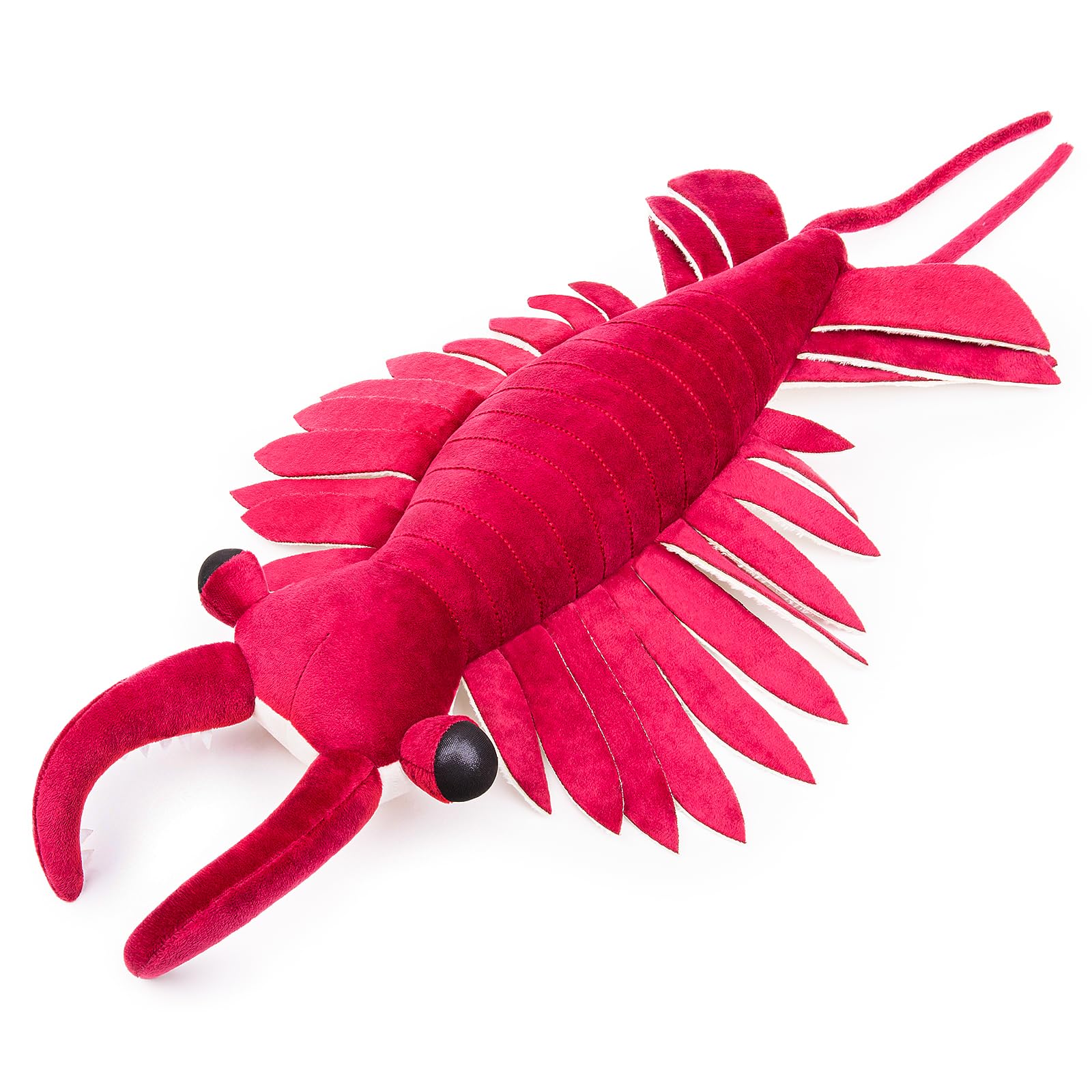 ZHONGXIN MADE Realistic Cambrian Ancient Organism Anomalocaris Plush Toy - 21" Lifelike Cambrian Creature Anomalocaris Stuffed Animals Model Plushie, Unique Plush Gift for Kids